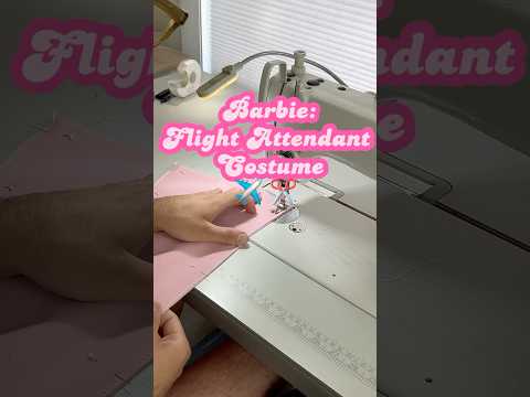 MAKING A BARBIE COSPLAY COSTUME // Barbie Flight Attendant #barbie #cosplay #drag #costumedesigner