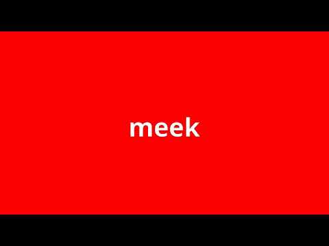 what is the meaning of meek