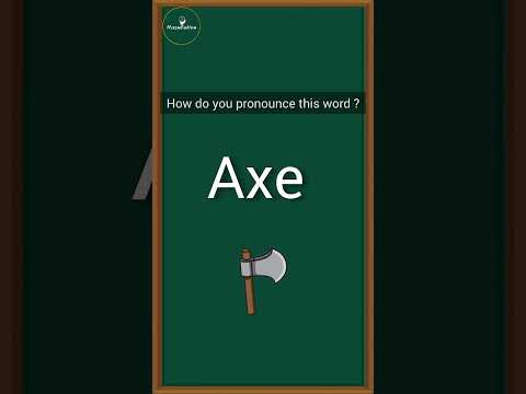 How do you pronounce "AXE" #shorts #pronunciation #english #englishspeaking