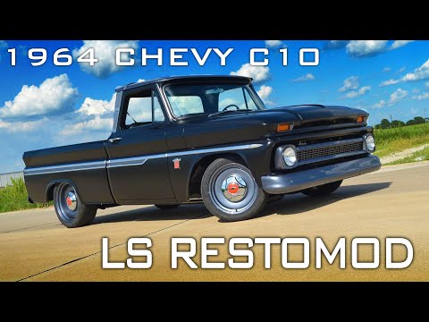 Restored LS Powered 1964 Chevrolet C10 Feature Video V8TV V8 Speed & Resto Shop