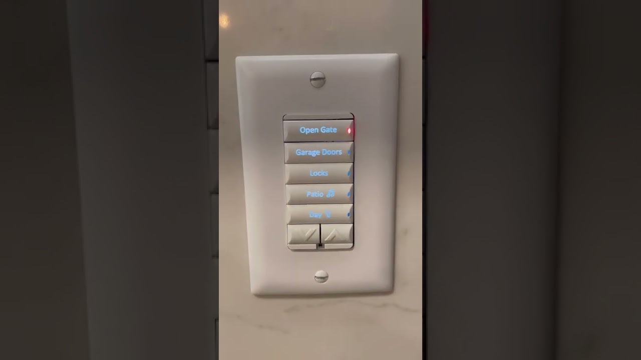 Control4 smart home complete. Very fun to do these jobs! #electrician #smarthome #control4