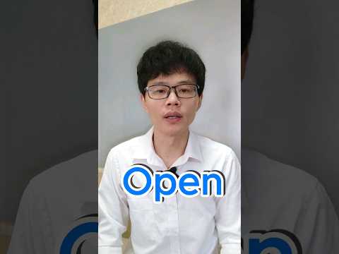 how to say "Open" in Chinese #学习中文 #learnchinese #learningchinese #chinesevocabulary #mandarin