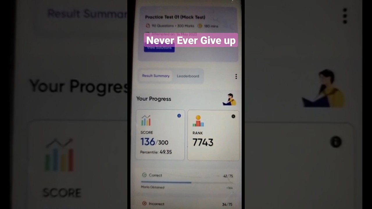 Practice Test -01 result Arjuna JEE batch PW|| Amisha Yaduvanshi IIT JEE Aspirant