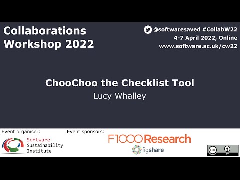 ChooChoo the Checklist Tool - CW22 Lightning Talk