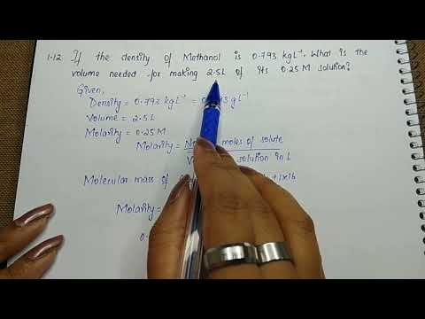 CLASS 11 CHEMISTRY NCERT SOLUTIONS | EXCERCISE-1.12 | CHAPTER- 1 | SOME BASIC CONCEPTS OF CHEMISTRY