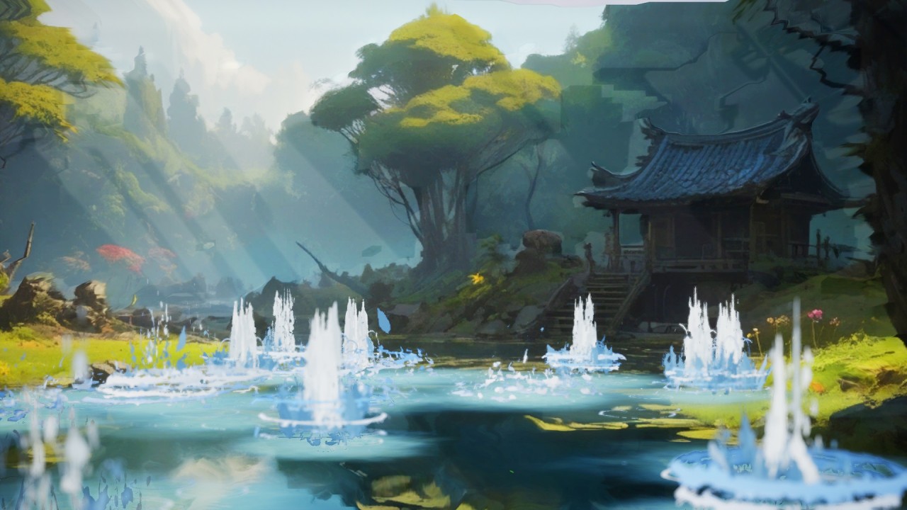 Stylized Splashes in Unreal Engine 5.4 Niagara 👉 Trailer