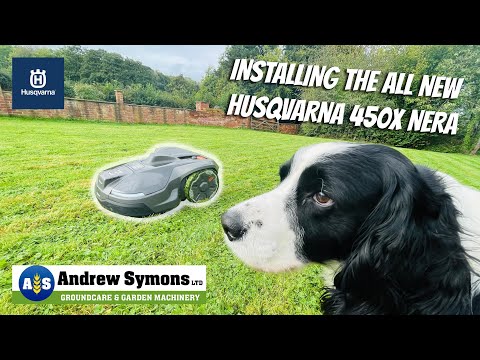 Installing The All New Husqvarna Nera 450X Boundary Wire Free Automower® Andrew Symons Ltd of Devon
