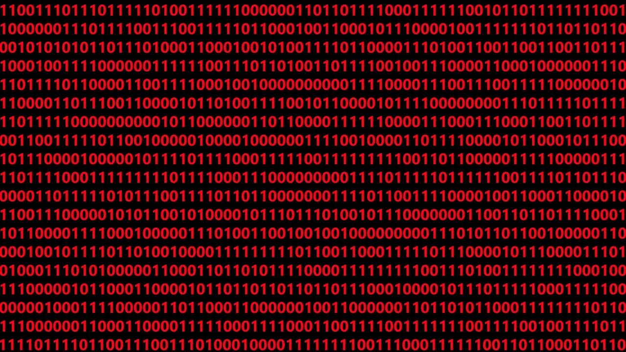 binary full screen red |Binary Code 1080 p | binary background | after effect background