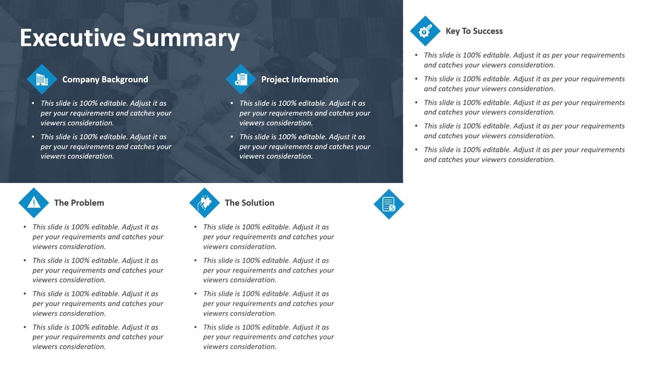 Executive Summary PowerPoint Template | Kridha Graphics