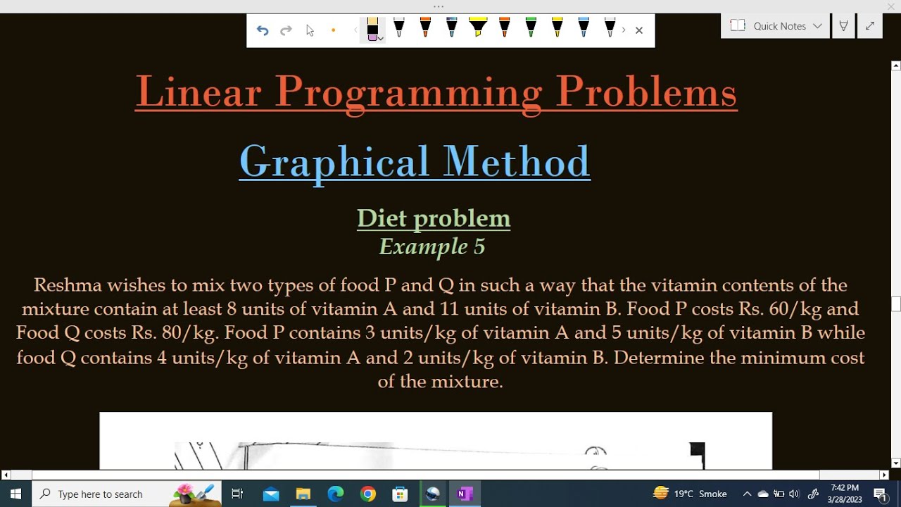 LPP17 | Linear Programming Problems | DIET Problem | Graphical Method | Example 5