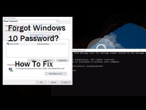 Forgot Laptop Password Windows 10 - How To Reset Password [Tutorial]