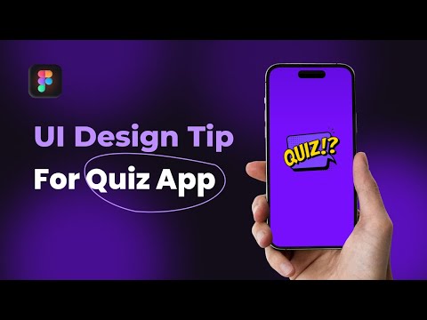 I Created Ui Design For Quiz App on Figma as well as Shared UI Design TIP.