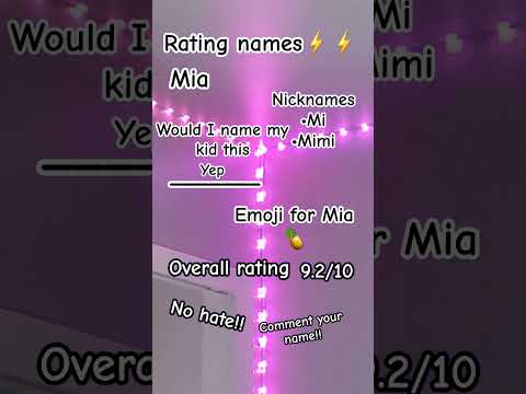 Rating Names!! Mia #foryou #fypシ #viral #fypシ゚viral #fypage #blowup #shorts