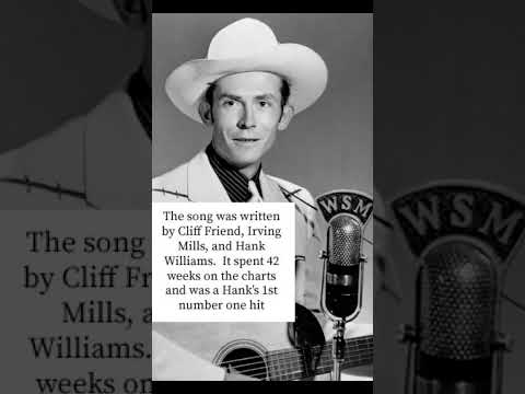On this day in country music history in 1949 Hank Williams hit the chart #countrymusic #hankwilliams