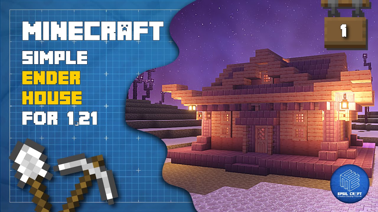 Minecraft: Simple End House Tutorial for 1.21! #1