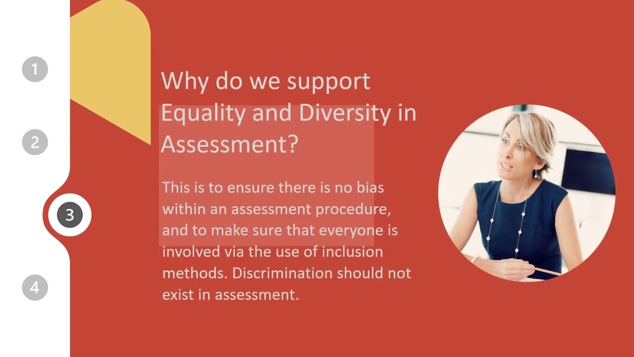 Equality and Diversity in Assessment