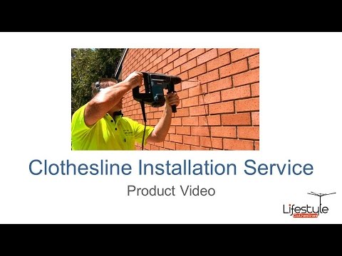 Clothesline Installation Service INSTALL Product Video