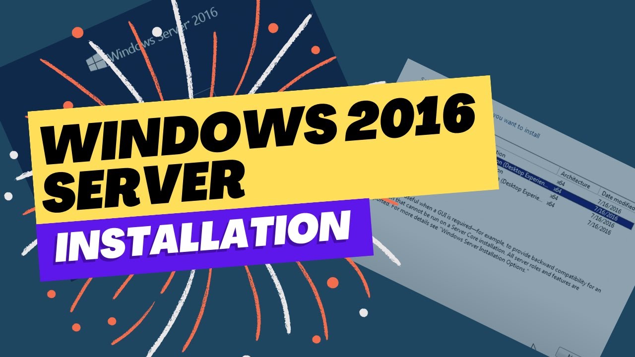 Fast Windows Server 2016 Installation