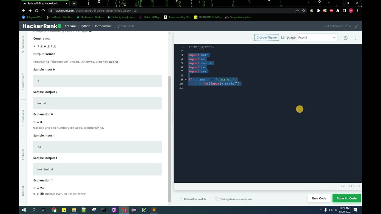 HackerRank Python Problem 