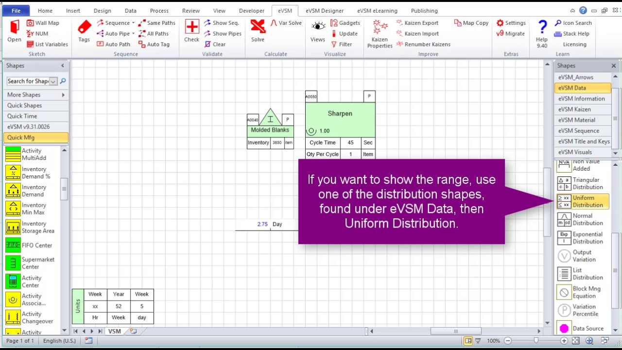 eVSM - Managing Data Values