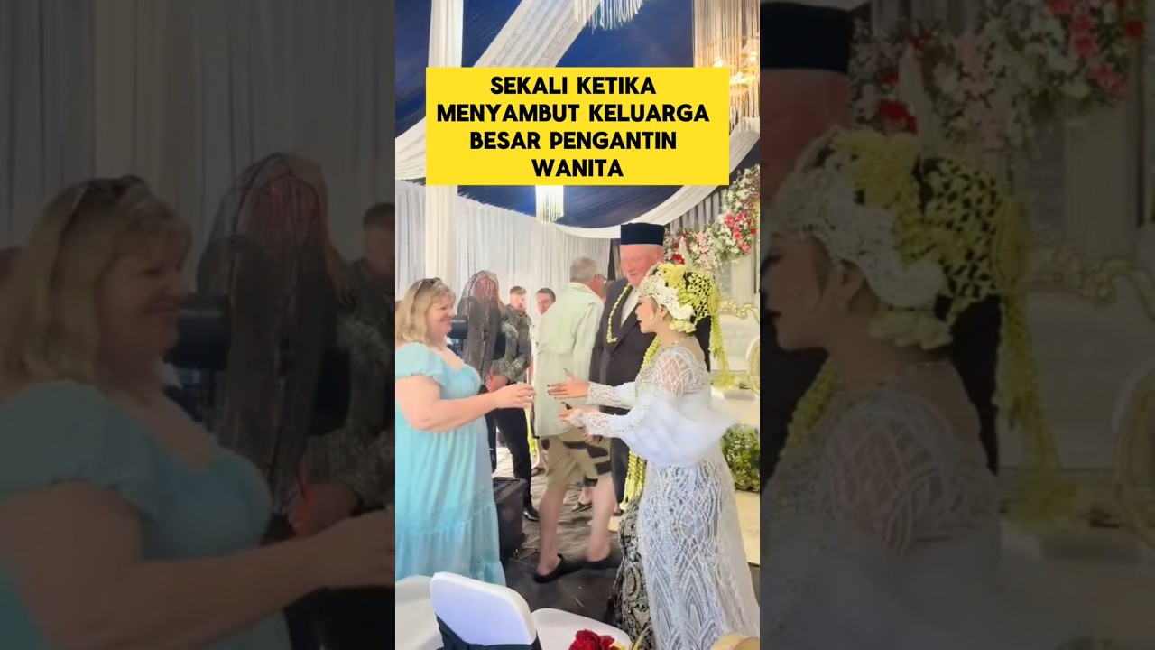 momen haru ketika wanita Indonesia menikah dengan pria bule ‼️‼️ #nikah #bule #pengantinviral