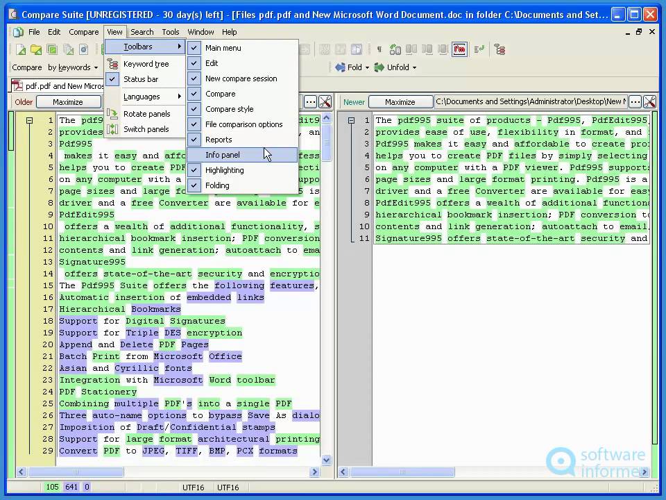 Compare Suite video demo
