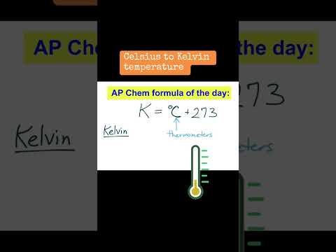 What is Kelvin temperature in Chemistry? How do you convert from Celsius? #candochemistry