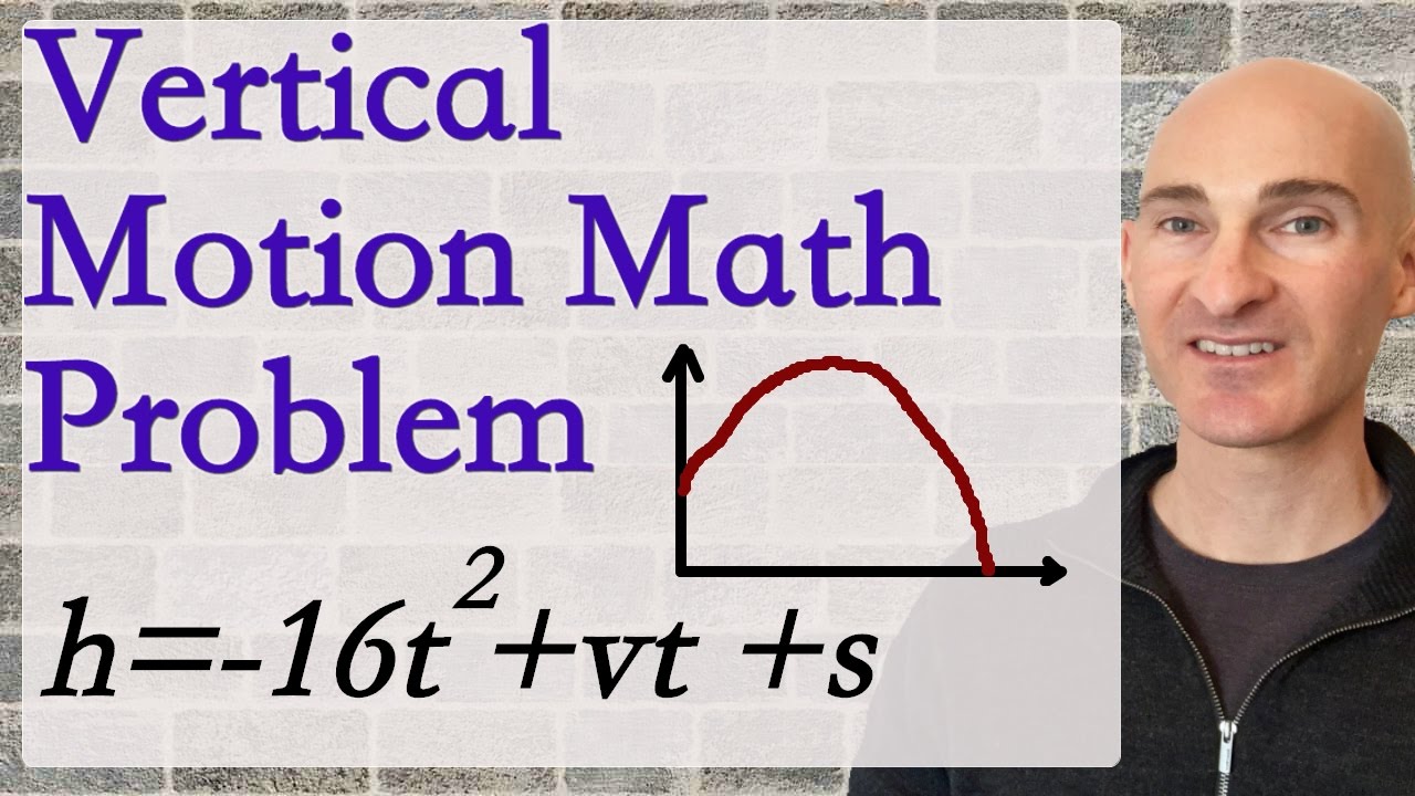 Vertical Motion Math Problem (Formula)
