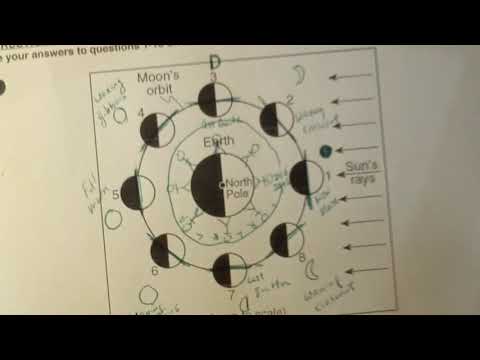Moon Phases, Eclipses and Tides worksheet explained
