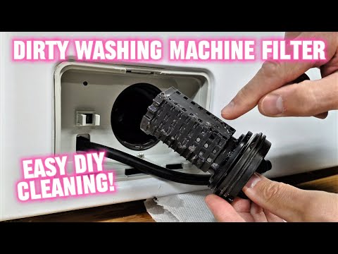 How to Clean a Washing Machine Filter - LG Washers, Error Code OE/0E
