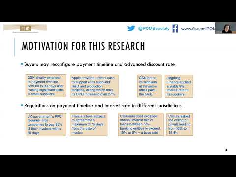 Financing Disruptive Suppliers: Payment Advance, Timeline, and Discount Rate