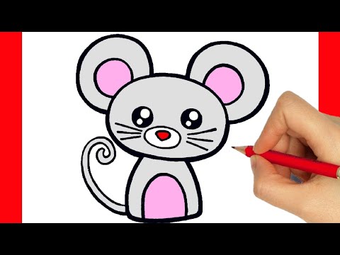 HOW TO DRAW A CUTE MOUSE KAWAII EASY STEP BY STEP