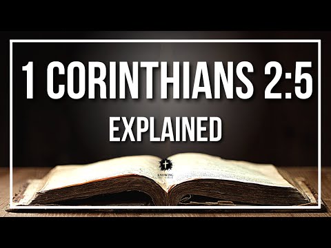 1 CORINTHIANS 2:5 Explained | 1 CORINTHIANS 2:5 Meaning According to the Bible [KJV]