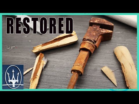 Restoring Antique Monkey Wrench (Square Head Wrench) - Restoring Old Hand Tools