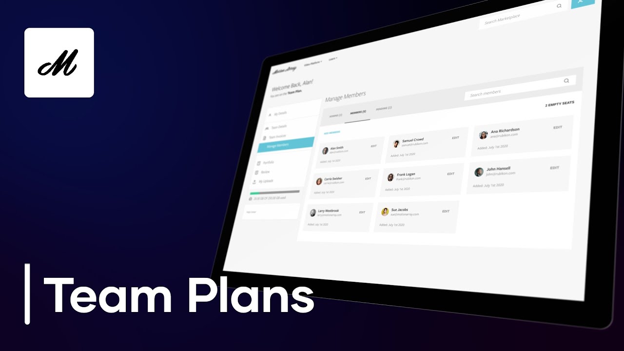 Introducing Team Plans For Motion Array