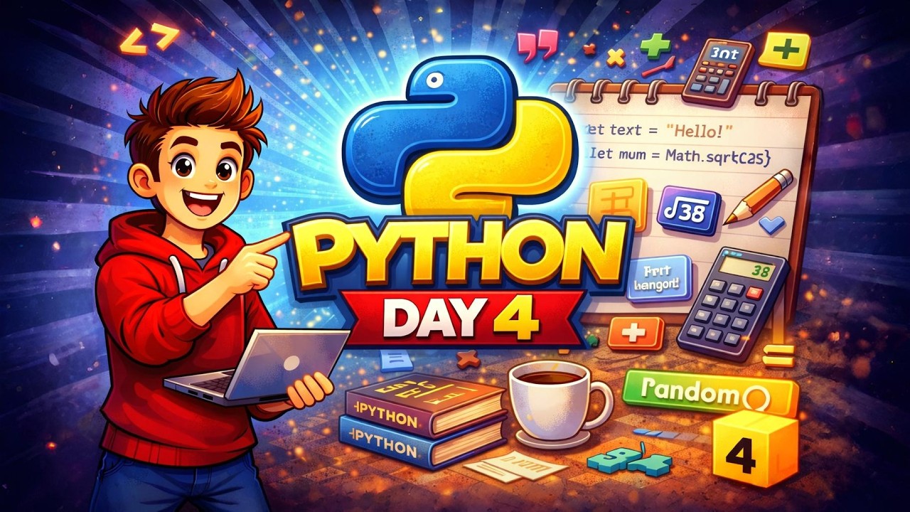 Python Day 4   🔥   Start Your Python Journey Today