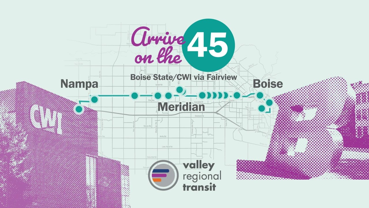 Route 45 Boise State/CWI via Fairview