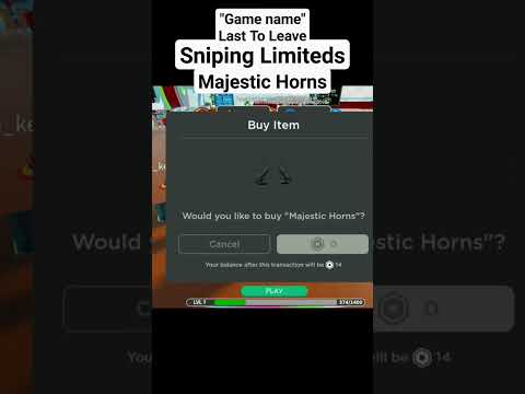 sniping limiteds #roblox #ugc #sniping #limiteds #horns #lasttoleave #limitedsniping