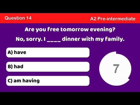 present continuous for future arrangements # Lesson N°8 Quiz N°3