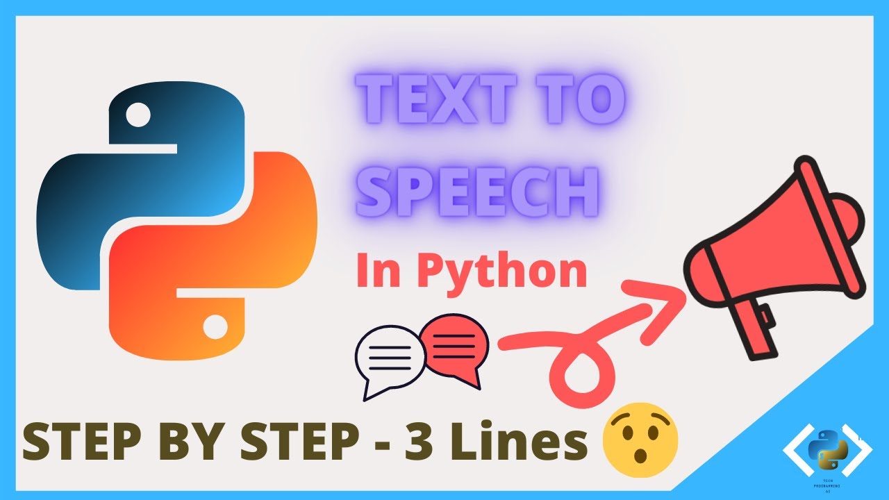 Text to Speech in Python - Convert (Text to Speech) in Python