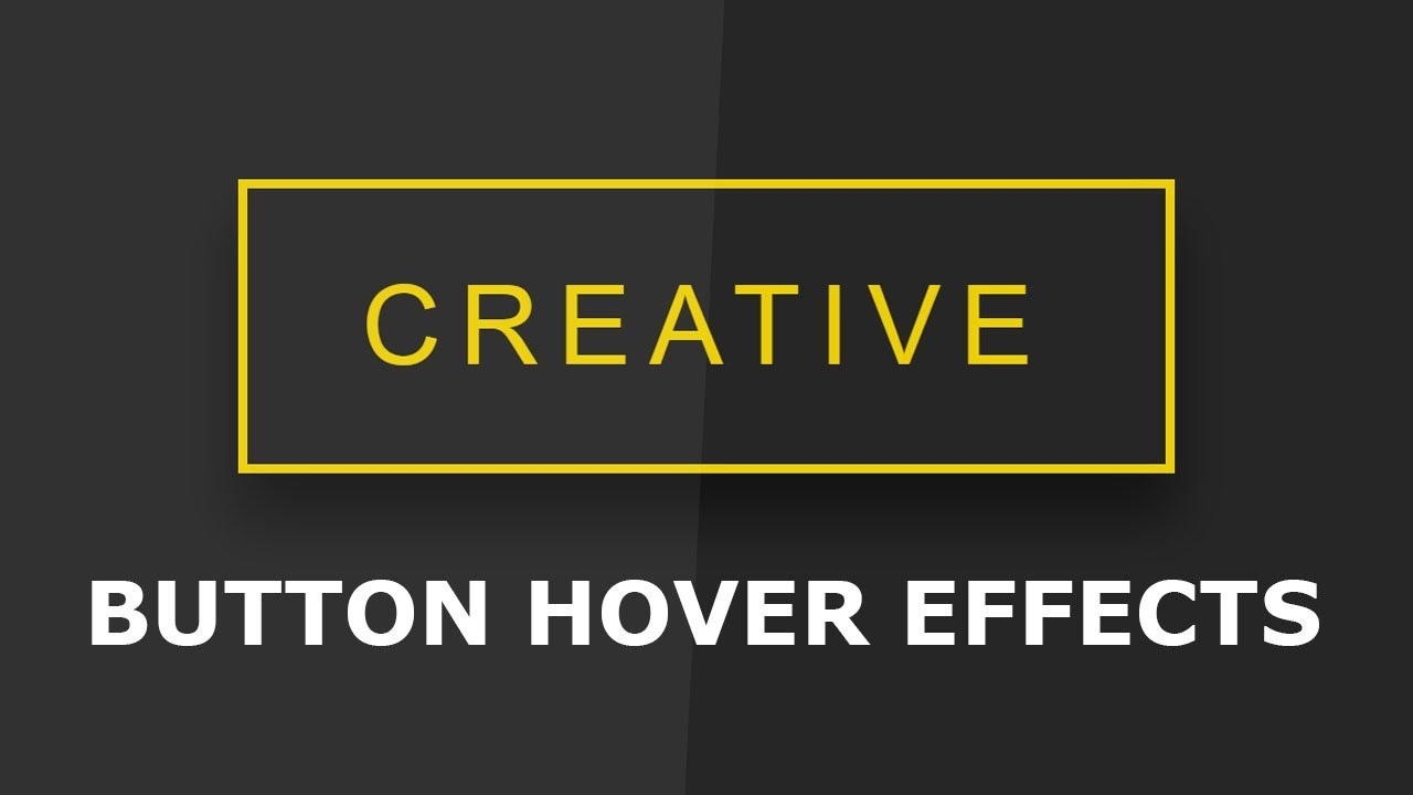 Creative Button Hover Effects - Pure CSS Tutorial