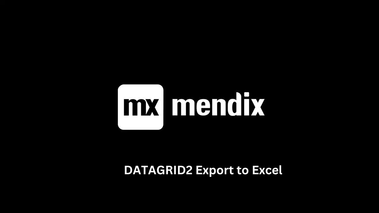 Mendix #14 Datagrid2 Export #mendix  #lowcodeplatform #lowcode  #datagrid #datagridview #export