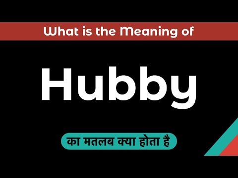 Hubby का मतलब क्या होता है | What is the meaning of Hubby in Hindi | Hubby ka matlab kya hota hai