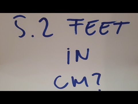5.2 feet in cm?