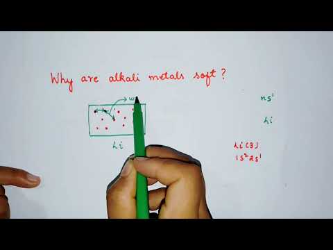 Physical properties of alkali metals|| Why are alkali metals soft?