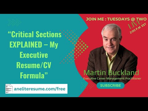 “Martin Buckland’s Accomplishment Driven Resume Blueprint: Land More Interviews”