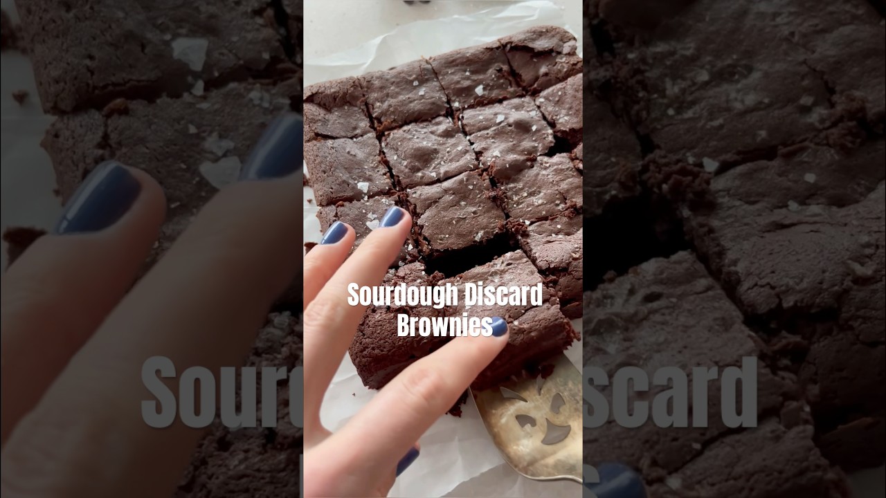 Sourdough Discard Brownies #sourdoughdiscard #baking #brownies #dessert