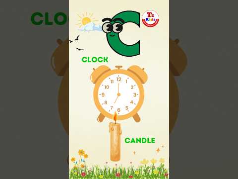 Words that start with C 'c' | C for Clock | C for Candle #shorts #kidslearning #preschool