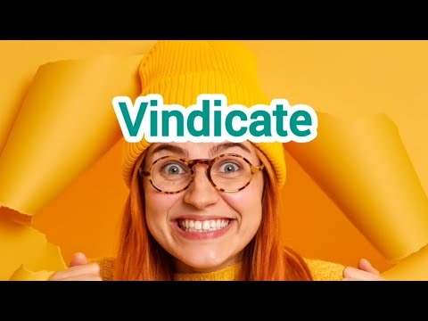 Vindicate Meaning & Example Sentence