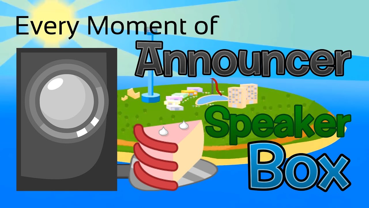 BFDI But Every Moment of Announcer Speaker Box. (Compilation)